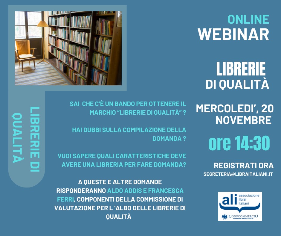 Webinar "Librerie di qualità" - Associazione Librai Italiani