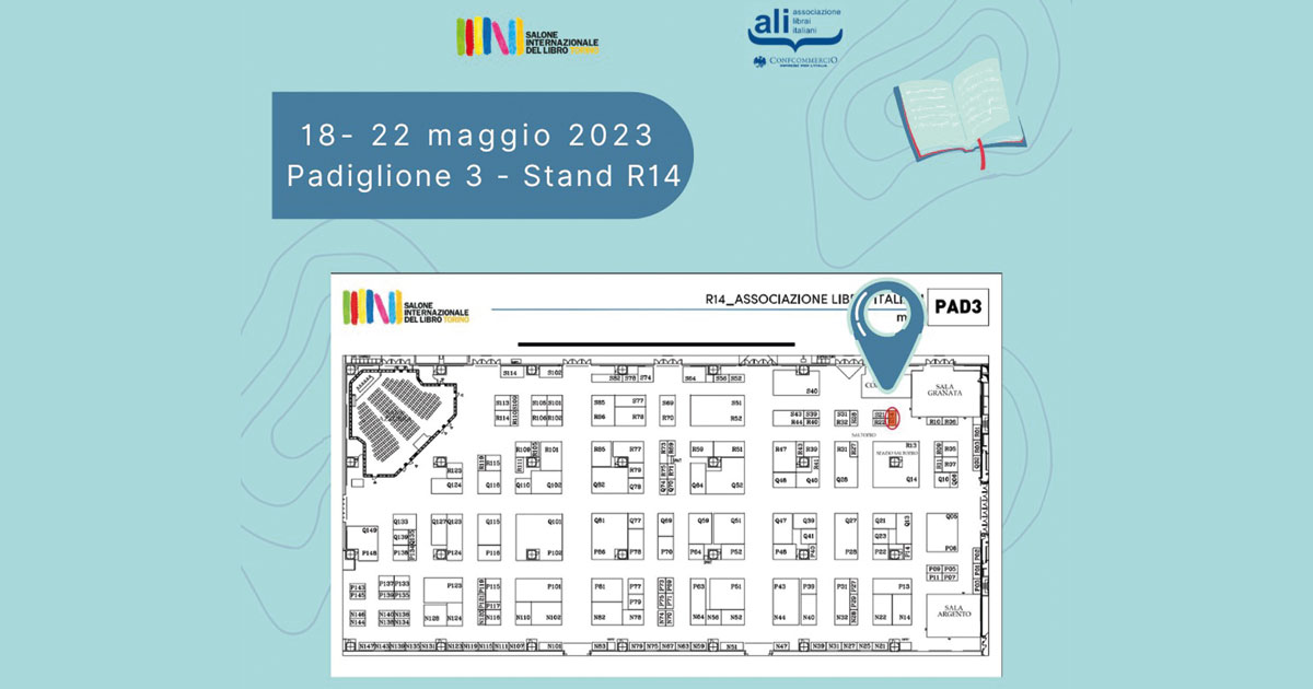 Lo stand di ALI al Salone di Torino 2023 - Associazione Librai Italiani